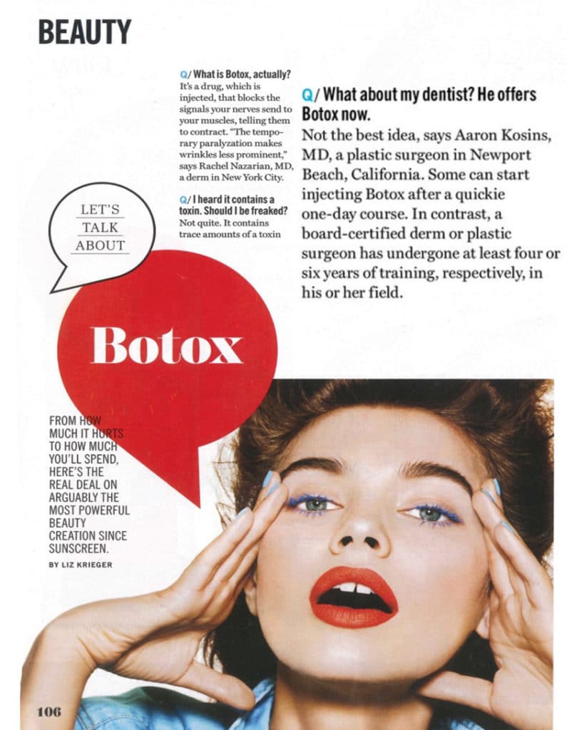Let’s Talk About Botox - COSMOPOLITAN Feature